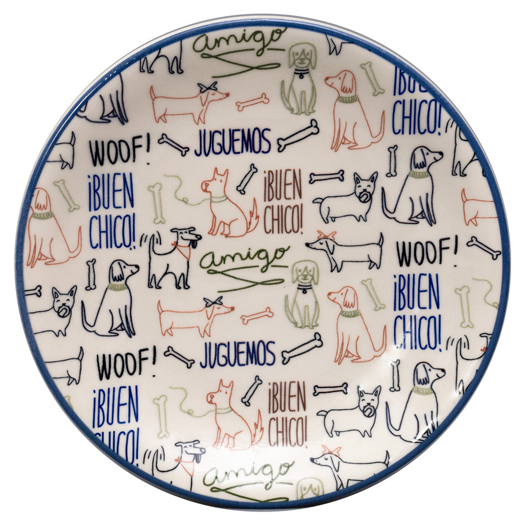 Plato Trinche Chena 23 cm Perro Frases – Anfora