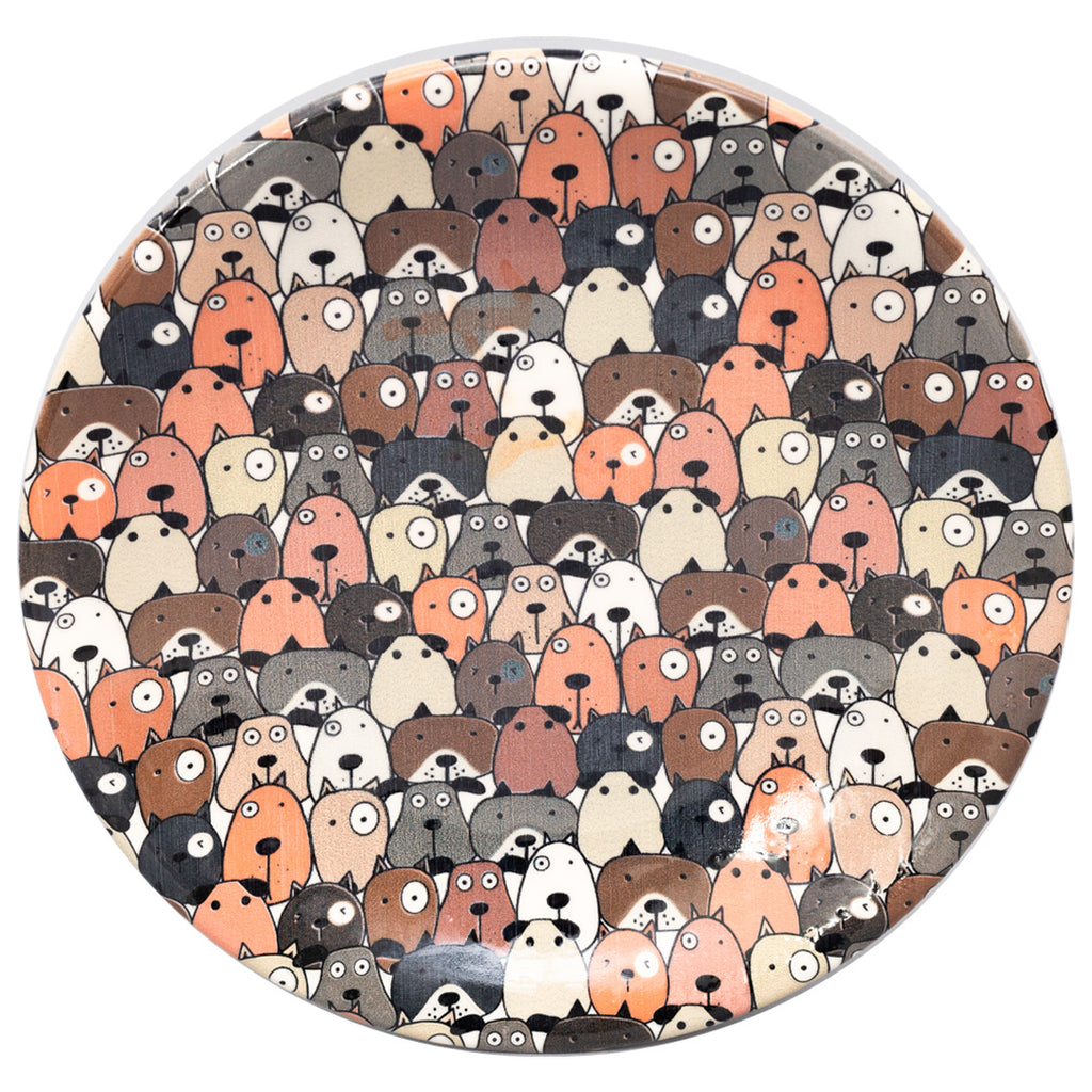 Plato Trinche Chena 23 cm Perro Razas – Anfora